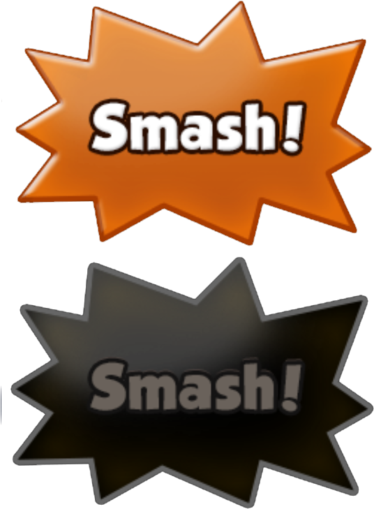 Download Orange Cookie Smash Button - Cookie Run Button - Full Size PNG ...