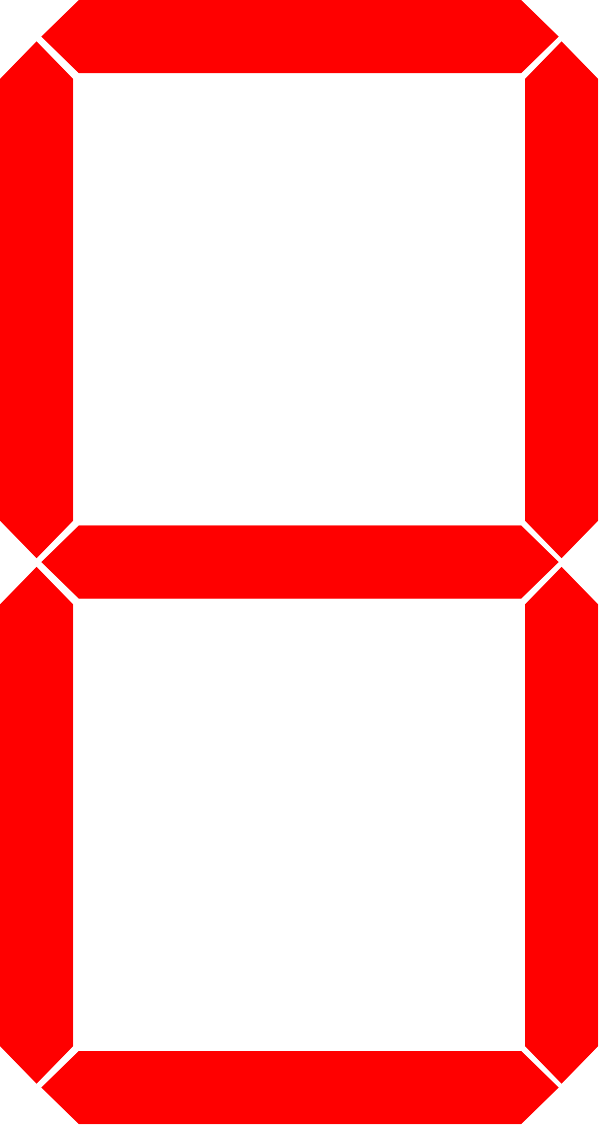 Download Seven Segment Display 8 Digit - Seven Segment Display 0 - Full ...
