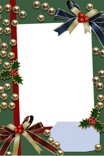 Download Free Christmas Card Frame Png - Christmas Transparent Frame ...