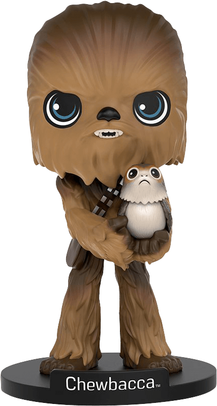 Download The Last Jedi Chewbacca Wobbler - Porg Star Wars Toy - Full ...