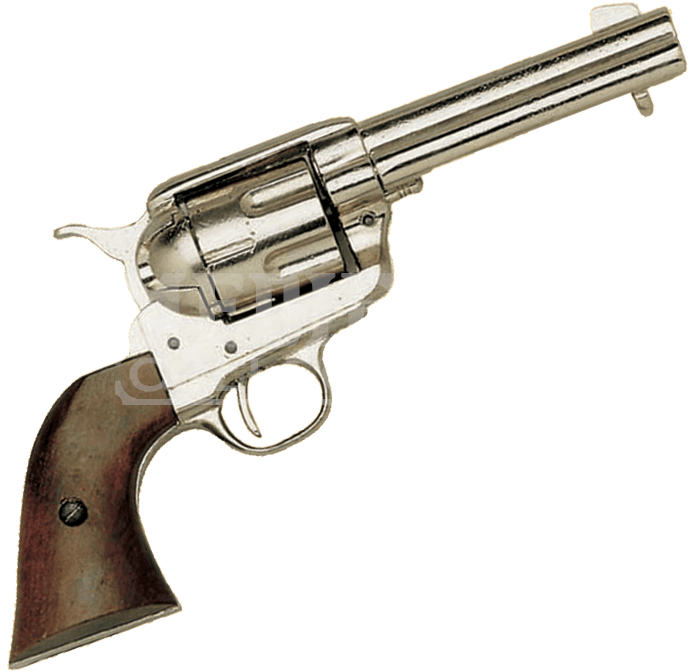 Download 45 Army Revolver Nickel - Colt 45 Png - Full Size PNG Image ...
