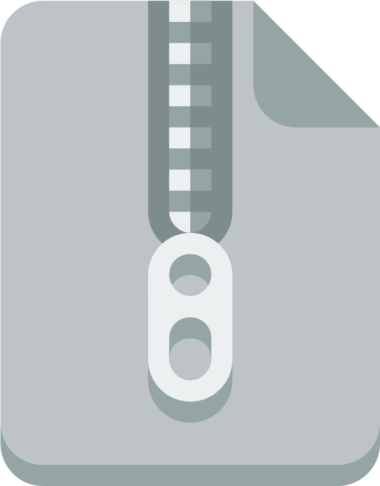 Download Free Icons Png - Zip File Icon Flat - Full Size PNG Image - PNGkit