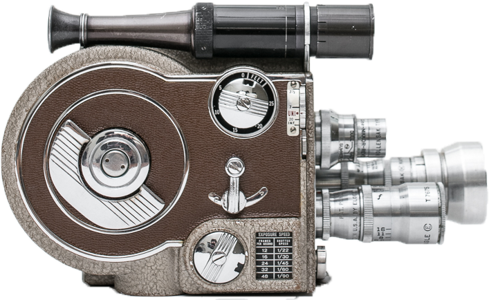 Download 8 Mm Vintage Film Camera With Turret Lens - Full Size PNG ...