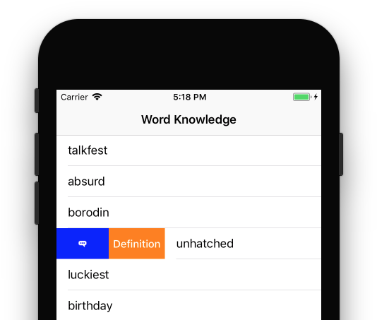 Download Demonstrating Swipe Actions On Rows - Demonstration - Full ...