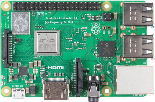 Download Raspberry Pi 3 - Raspberry Pi 3 Model B+ - Full Size PNG Image ...