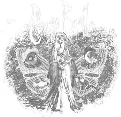 Download Corpse Bride Bride To Be Men's Tank - Illustration - Full Size ...