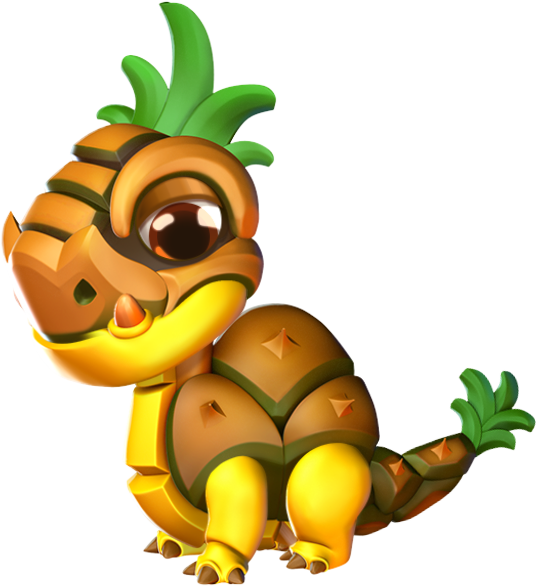 Download Pineapple Dragon Baby - Dragon Mania Legends Pineapple - Full Size PNG Image - PNGkit