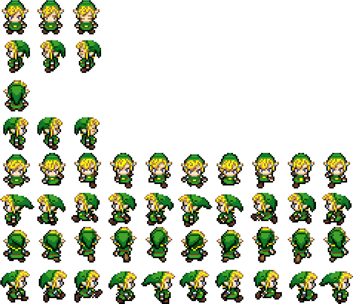 Download Zelda - 2d Isometric Sprites - Full Size PNG Image - PNGkit