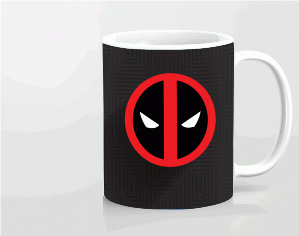 Download Deadpool Logo Printed Mug - Deadpool - Full Size PNG Image ...