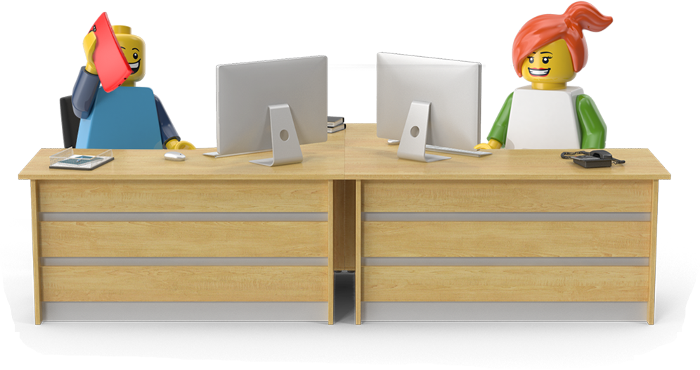 Download Lego People Desk - Table - Full Size PNG Image - PNGkit