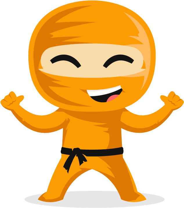 Download Wpapp - Ninja - Ninja Cartoon Orange - Full Size PNG Image ...