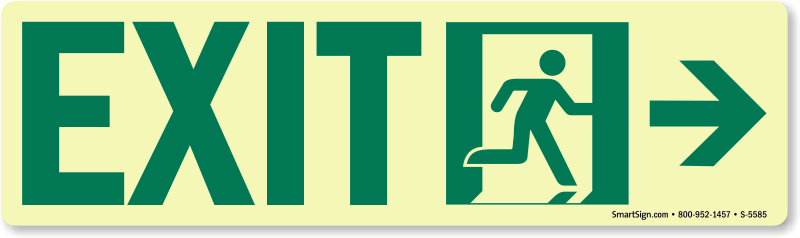 Download Zoom, Price, Buy - Exit Sign In Korean - Full Size PNG Image ...