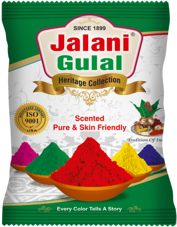 Download Transparent Green Colour Holi Gulal 100 Gram - Gulal - PNGkit