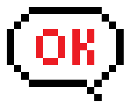 Download Pixel Heart Ok Sticker - Speech Bubble Gif - Full Size PNG ...