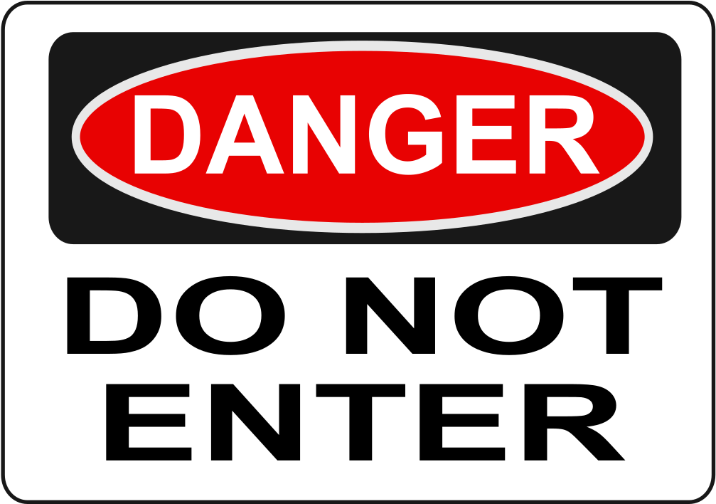 Download Etsy Edition - Danger Do Not Cross Sign - Full Size PNG Image ...