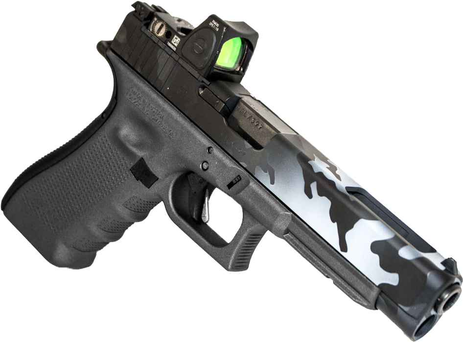 Download Transparent Urban Camo Holo Sight Glock Medium - Firearm - PNGkit