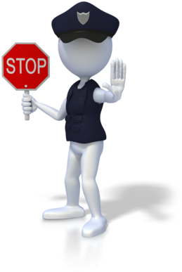 Download Police Officer Stop 400 Clr - Cartoon Holding A Stop Sign Png ...