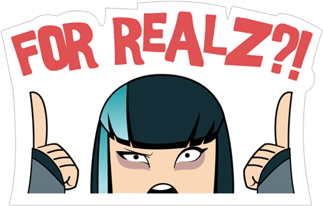 Download Transparent For Realz Transparent Png Sticker - Cartoon - PNGkit