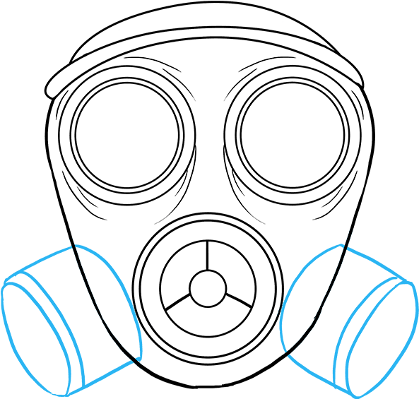 Download How To Draw Gas Mask - Drawing - Full Size PNG Image - PNGkit