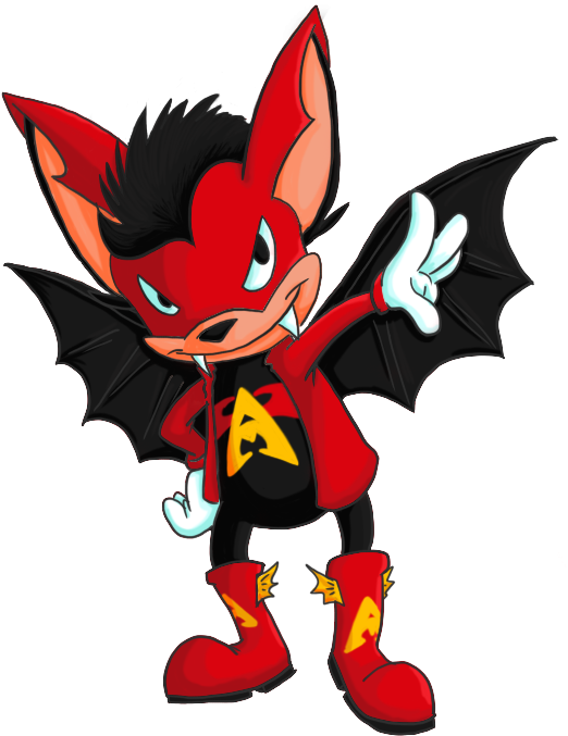 Download Transparent Aero The Acro-bat - Aero The Acrobat Characters ...