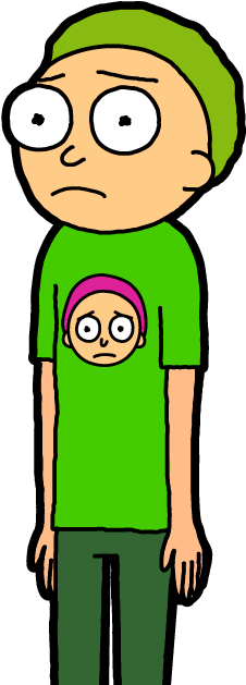 Download Green Shirt Morty - Rick And Morty Hawaii - Full Size PNG ...