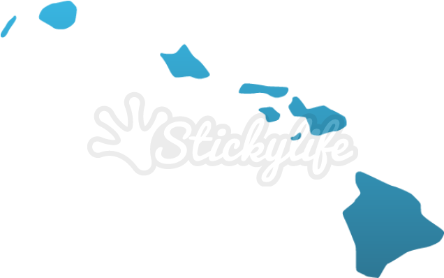 Download Hawaii Decals - Hawaiian Islands - Full Size PNG Image - PNGkit