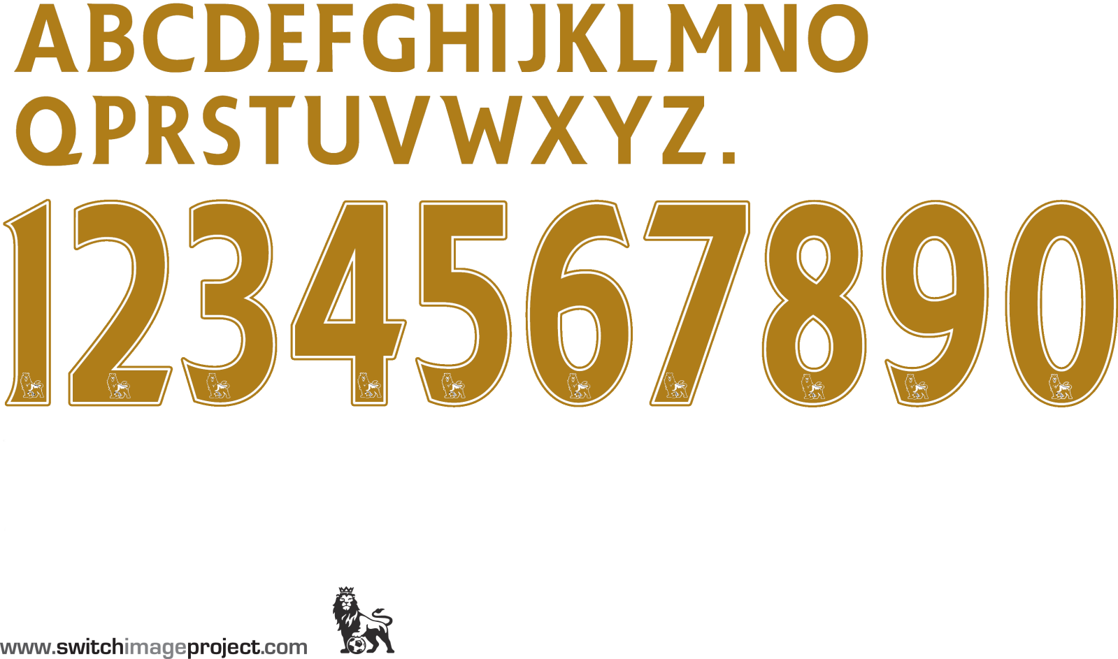 Download 2qbyyk3 - English Premier League Number Font - Full Size PNG ...