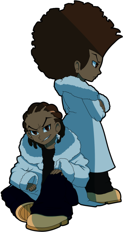 Download Huey And Riley Charcoal Art, Afro Art, Aaron Mcgruder ...