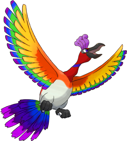 Download I Recolored Ho-oh To Actually Be A Rainbow Pokemon - Pokemon Rainbow Ho Oh - Full Size ...