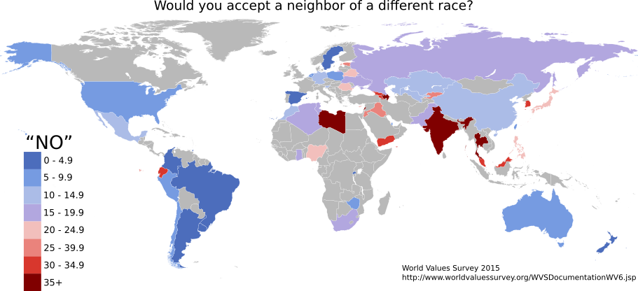 Download Racism Map 2015 - Racism World Map - Full Size PNG Image - PNGkit