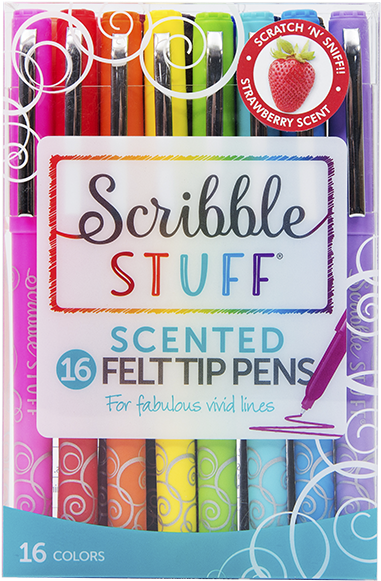 Download Home - Scribble Stuff Scented Felt Tip Pens - Full Size PNG Image - PNGkit