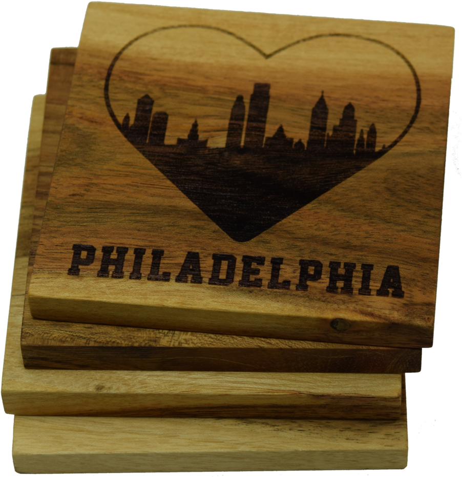 Download I Love Philadelphia Pennsylvania Skyline Coasters - Prestige ...