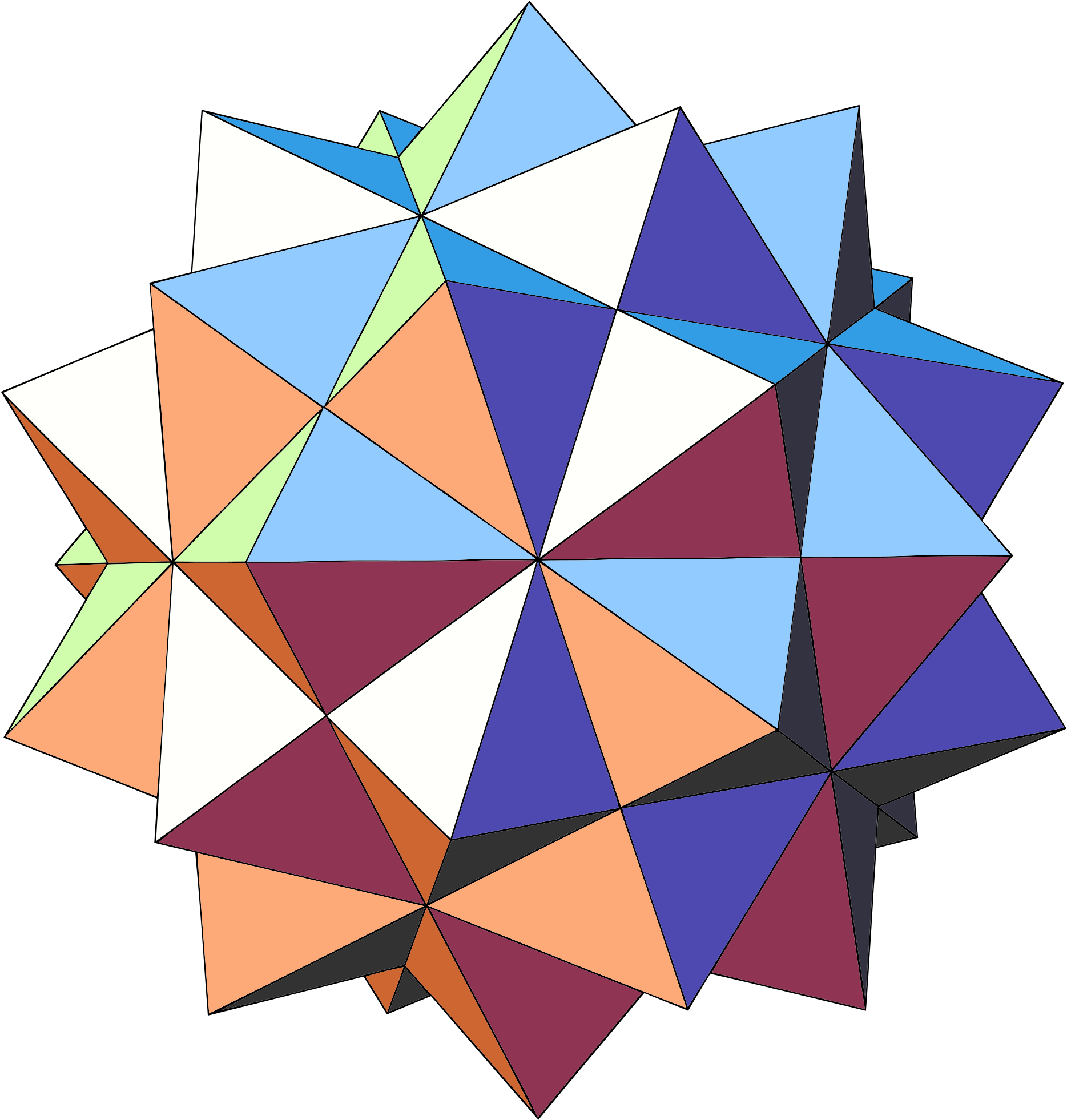 Download New Svg Image - First Stellation Of Icosahedron - Full Size ...