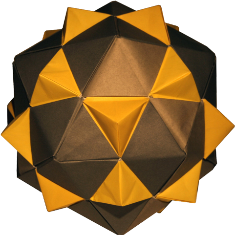 Download Icosahedron Equilateral Triangles - Modular Origami Png - Full ...