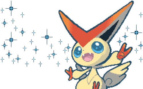 Download Pokemon Pixel Art Caps Transparent Victini Gen V Fabulous ...