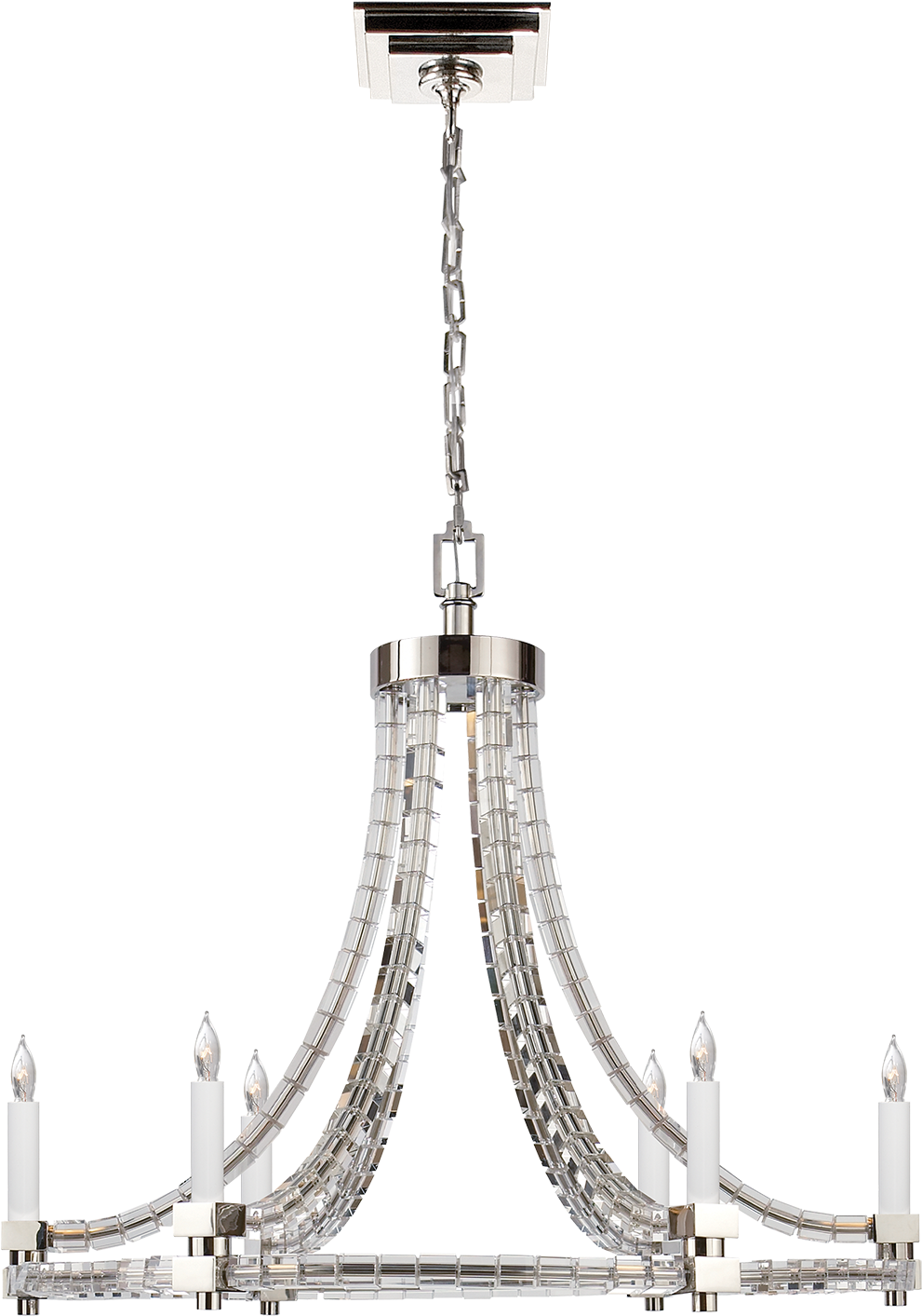 Download Crystal Cube Round Flatline Chandelier In Polished - Visual ...