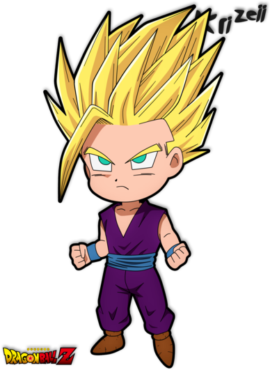 Download Gohan Ssj2 Chibi By Krizeii On Deviantart - Full Size PNG ...