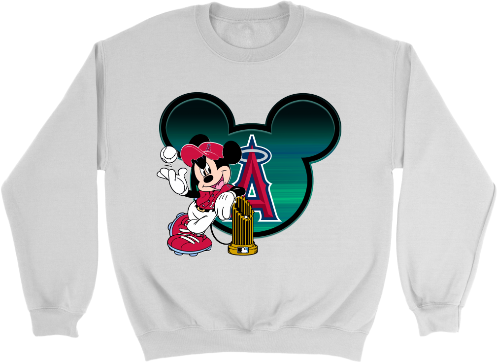 Download Mlb Los Angeles Angels Mickey Mouse Baseball Disney - Wall ...