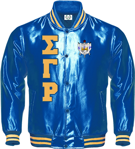 Download Sigma Gamma Rho Satin Baseball Bomber Jacket - Sgrho - Full ...