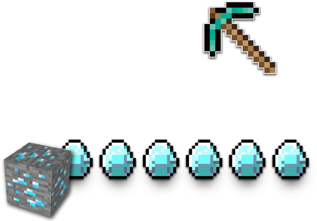 Download Minecraft Diamonds - Minecraft - Full Size PNG Image - PNGkit