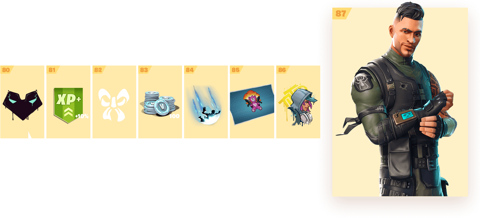 Download { "messages" - Fortnite Squad Leader Season 4 - Full Size PNG ...