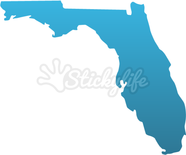 Download Fl State Decals - Florida Democrat Republican Map - Full Size ...