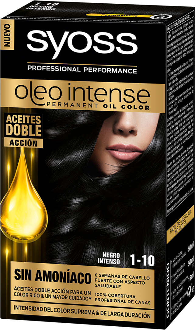 Download Syoss 1 - 10 - Syoss Oleo Intense 1 10 - Full Size PNG Image ...