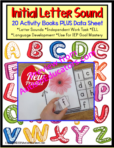 Download Letter Sounds Interactive Work Task Bundle For Autism/special ...