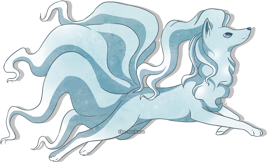 Download Ninetales Alola Form - Drawing - Full Size PNG Image - PNGkit