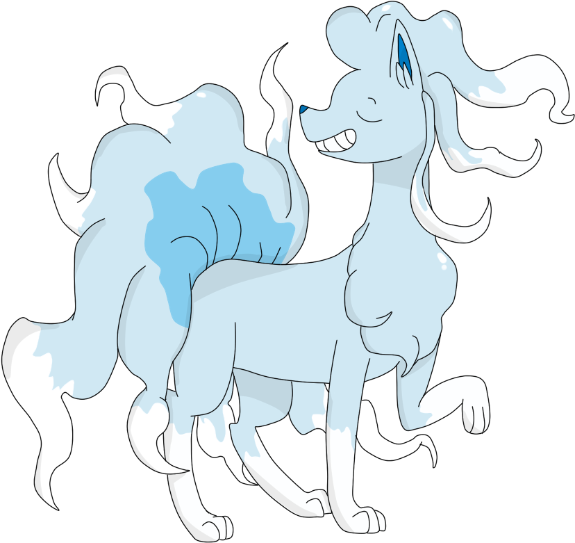 Download Oc Artday - Alolan Ninetales - Full Size PNG Image - PNGkit