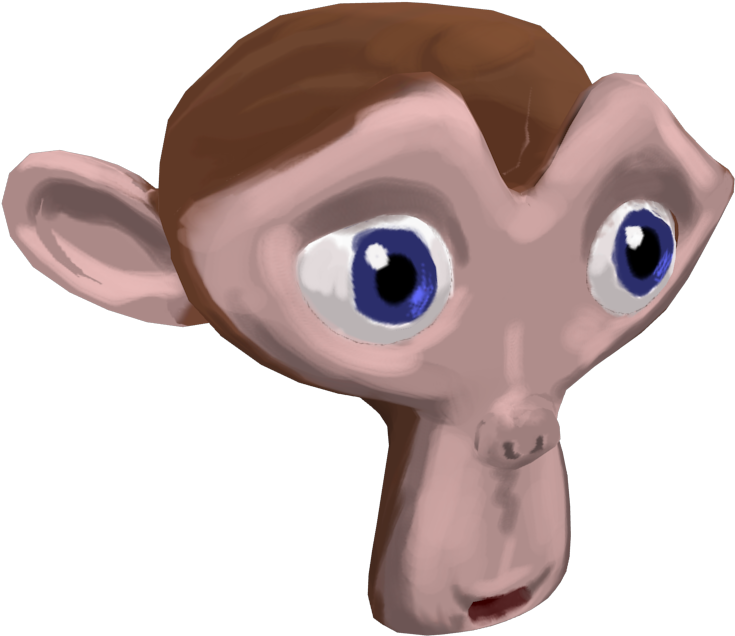 Download Suzanne Texture Paint - Paint - Full Size PNG Image - PNGkit