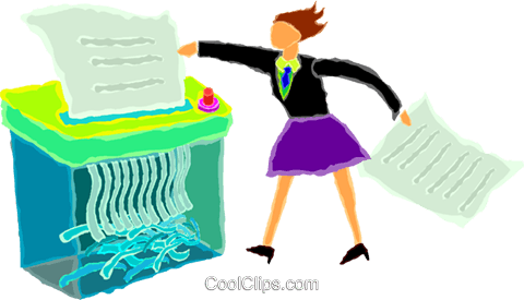 Download Woman Shredding Paper - Papier Schreddern - Full Size PNG ...