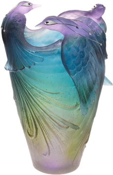 Download Daum Birds Of Paradise Jewels Vase - Full Size PNG Image - PNGkit