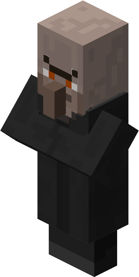 Download With Black Villager Clothes And A Black Hood, And Maybe ...